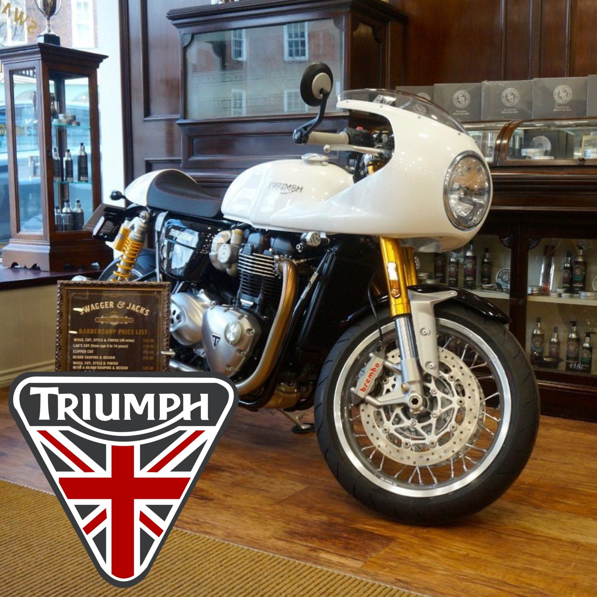 Triumph Thruxton THE ORIGINAL CAFE RACER – Swagger & Jacks Ltd